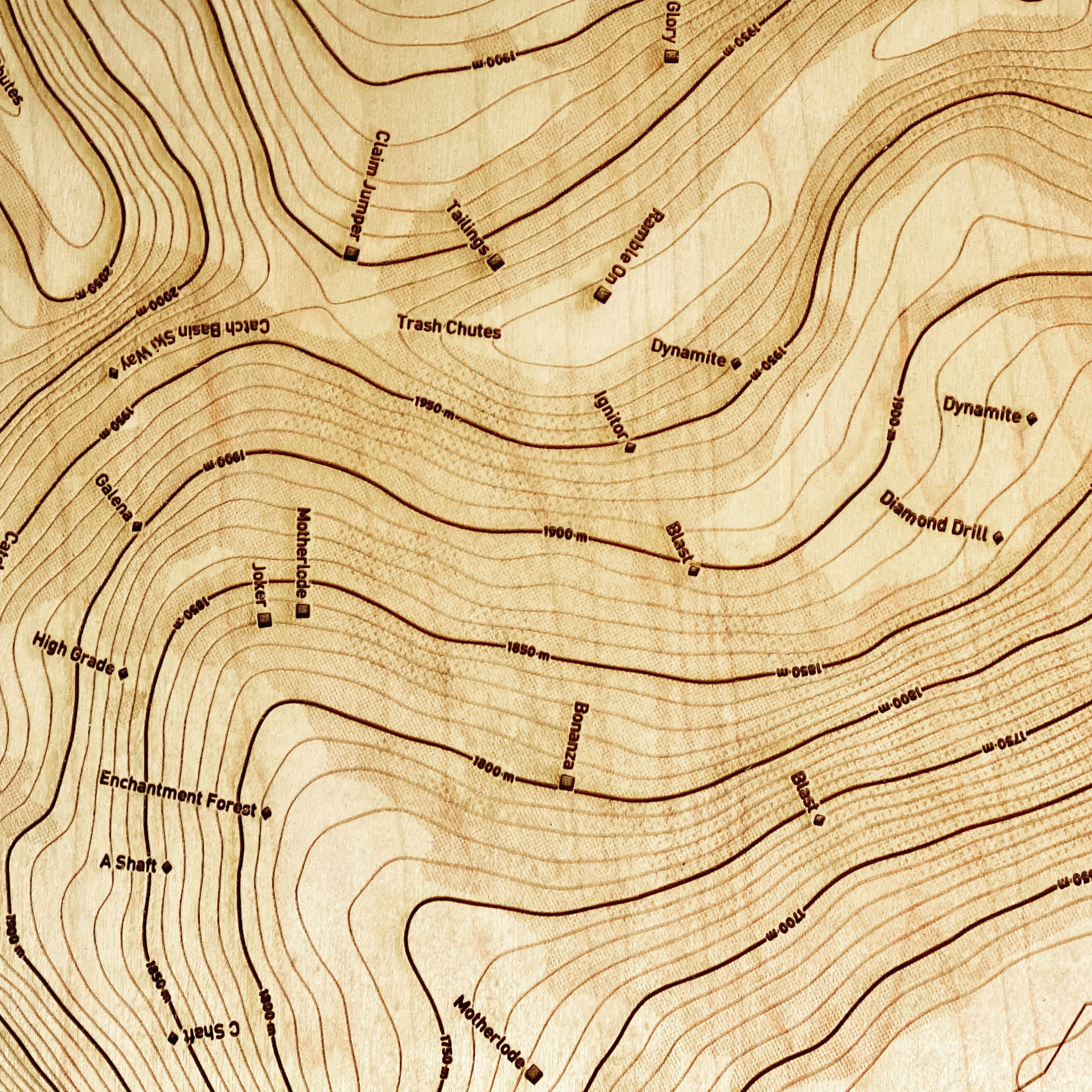 Custom Map Cribbage Board | The Cut & Etch